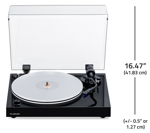 What are the dimensions of Fluance turntables?